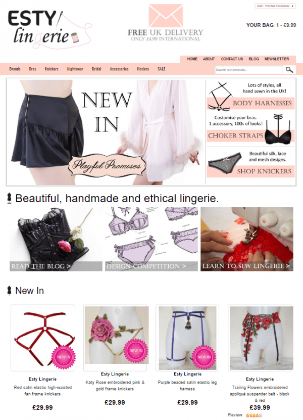 Announcement: Say Hello to the New Esty Lingerie! | Esty Lingerie