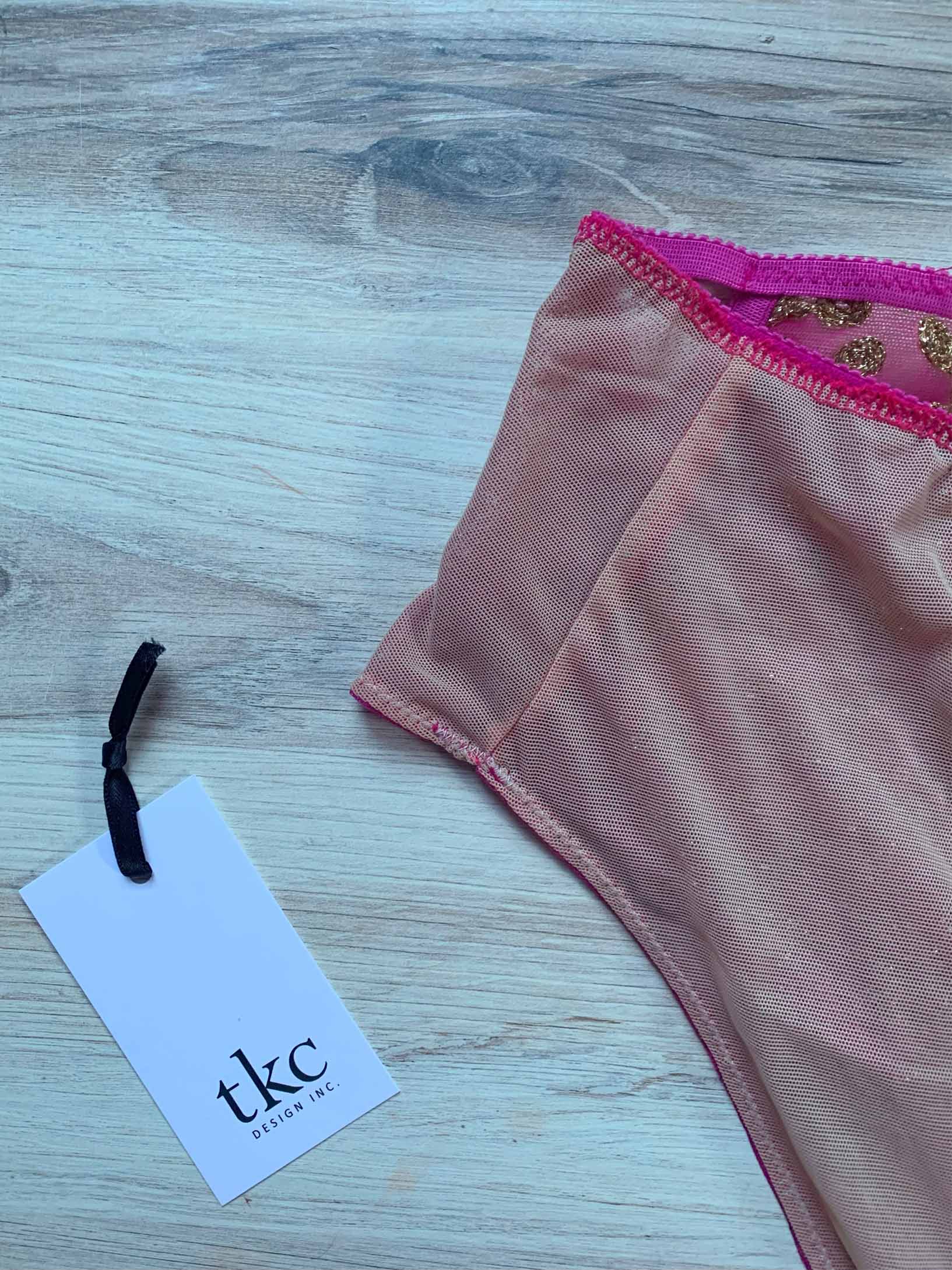 Lingerie Review: TKC Design Inc. Electric Dahlia Bralette Set | Esty Lingerie